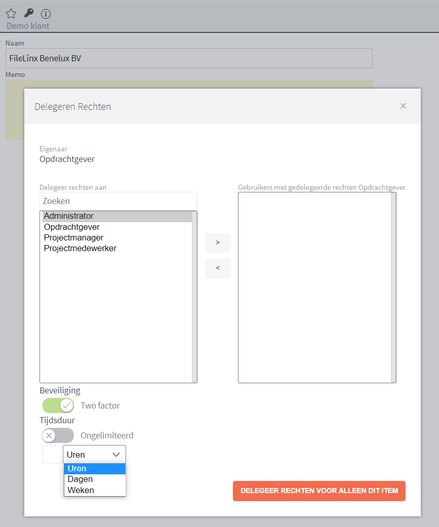 12.3. Two factor object beveiliging